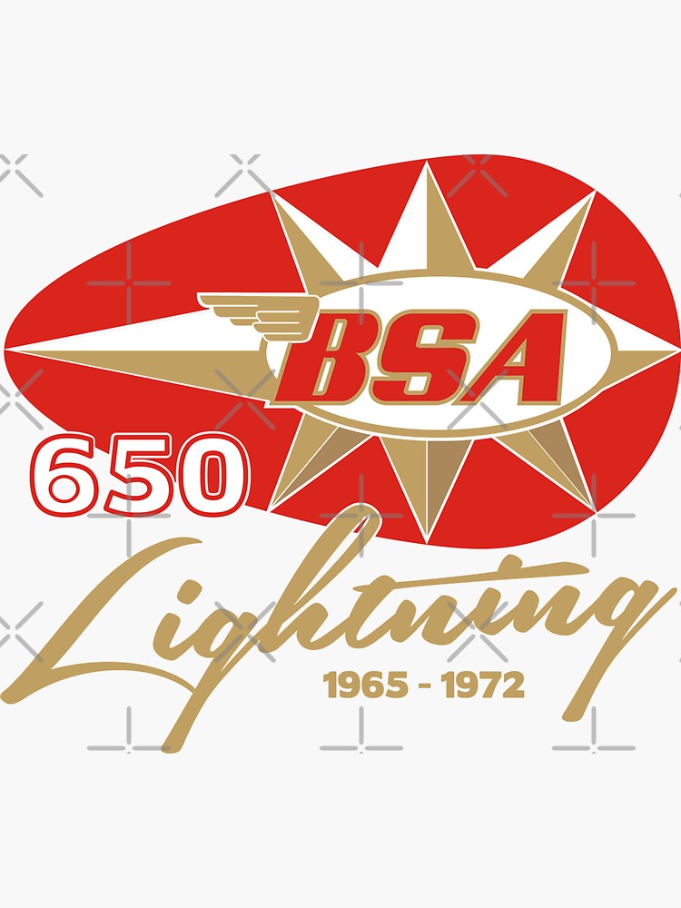 "BSA Lightning 650 motorcycle" Sticker for Sale by dpi-print | Redbubble