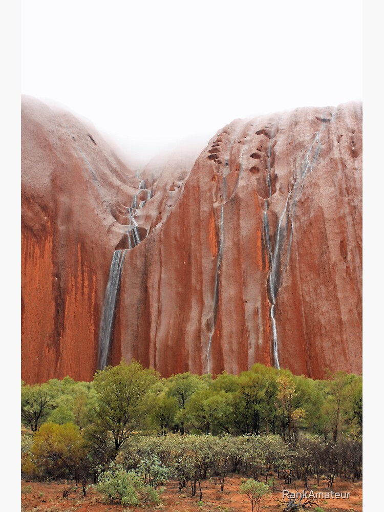 "Spectacular Uluru Waterfalls." Sticker by RankAmateur | Redbubble