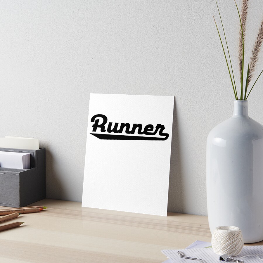 " Runner" Art Board Print by Vectorqueen | Redbubble