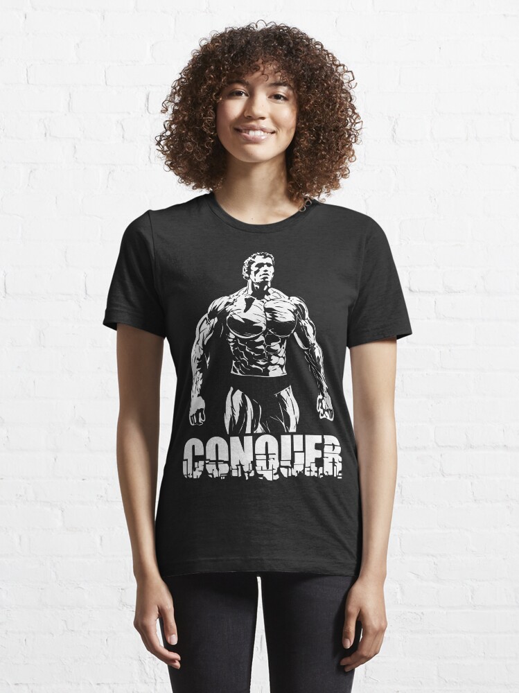 "Conquer Arnold Schwarzenegger Motivation Bodybuilding" T-shirt for Sale by VectorDesigner ...
