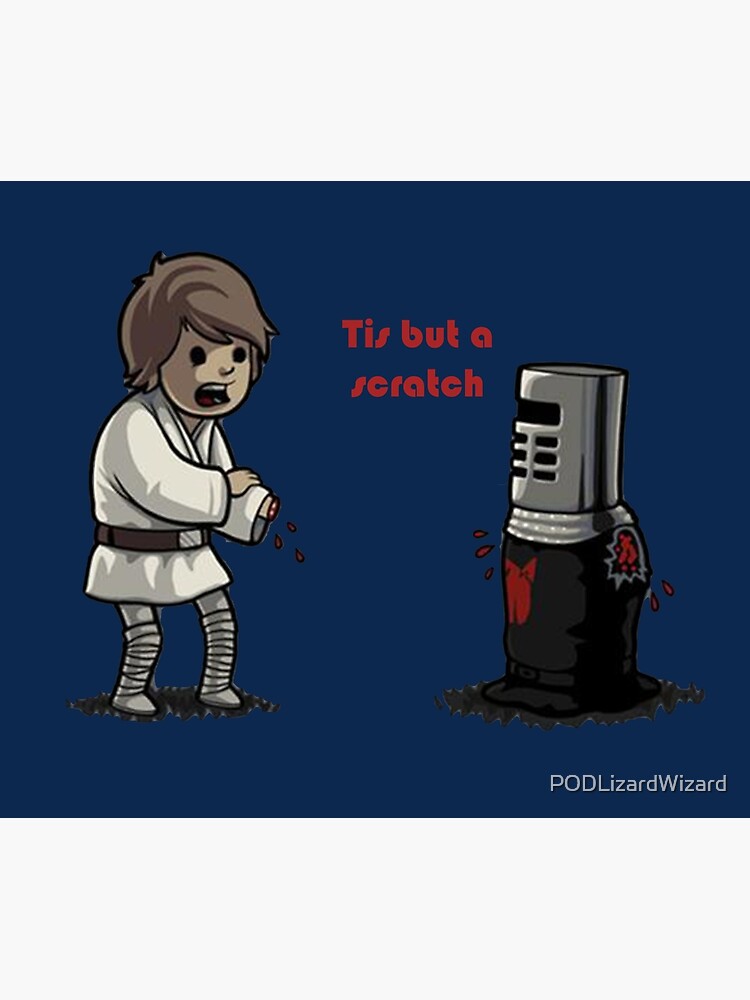 "The Black Night and Luke. Tis but a scratch!" Poster by ...