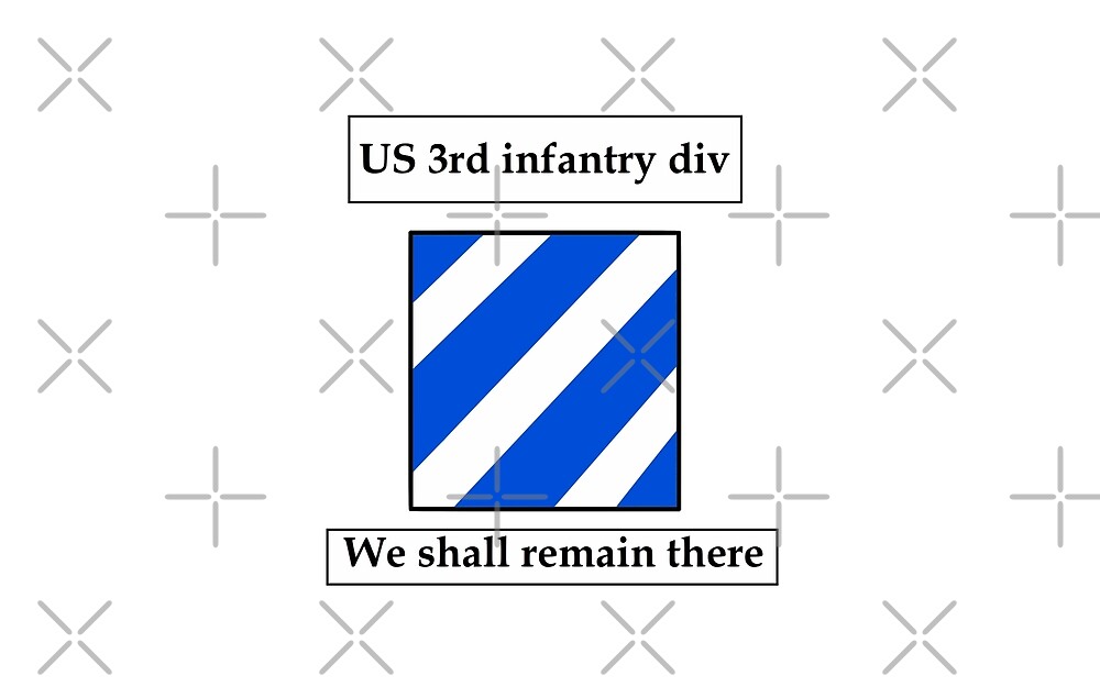 "US 3rd infantry div" by BricksofHistory | Redbubble