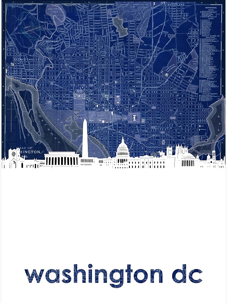 "washington dc skyline" Poster by BekimART | Redbubble