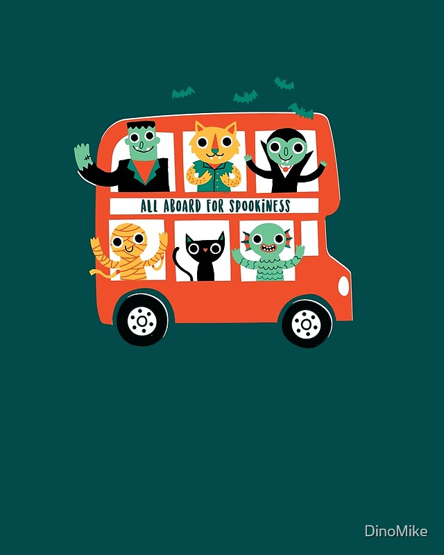"Spooky Bus" by DinoMike | Redbubble