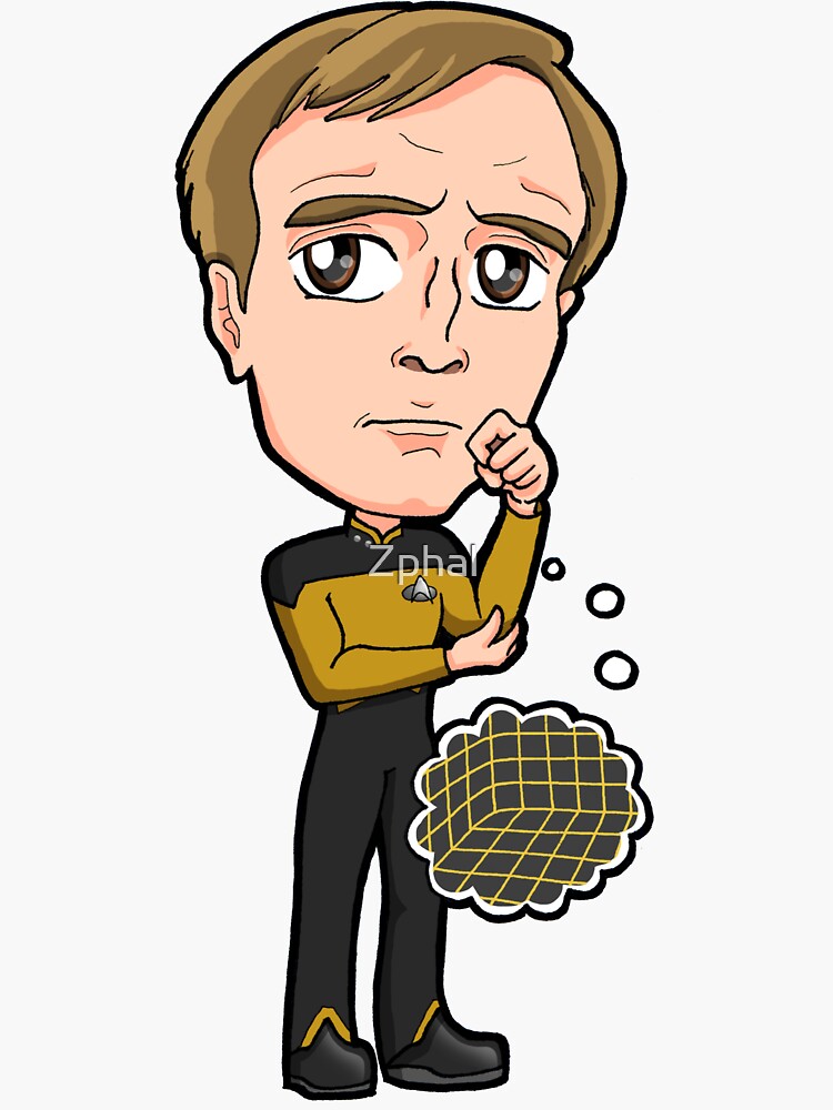 "Star Trek TNG - Lieutenant Reginald "Reg" Barclay Holodeck" Sticker ...