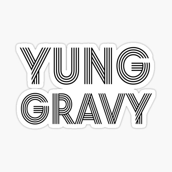 "Yung Gravy" Sticker by designolo | Redbubble