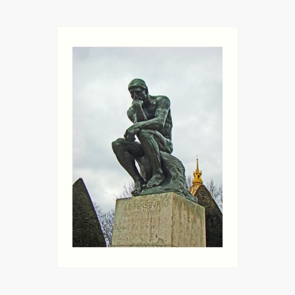 "The Thinker, By Auguste Rodin" Art Print for Sale by EuropaPhoto ...