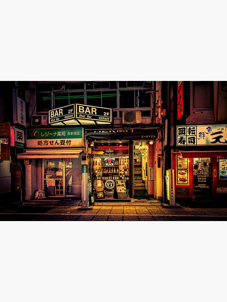 "Midnight Noir- Japan Night Photo" Sticker for Sale by Anthonypresley ...