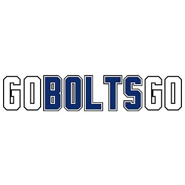 "Go Bolts Sticker" Sticker for Sale by msdvntr | Redbubble