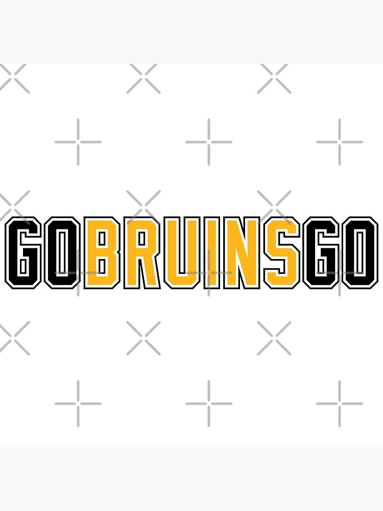 "go bruins go" Canvas Print for Sale by msdvntr | Redbubble