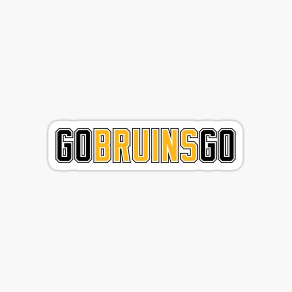 "go bruins go" Sticker for Sale by msdvntr | Redbubble