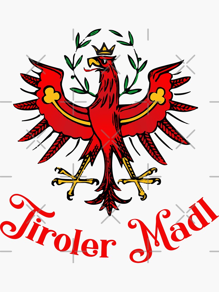 "Tiroler Madl" Sticker von Innsbrucker | Redbubble