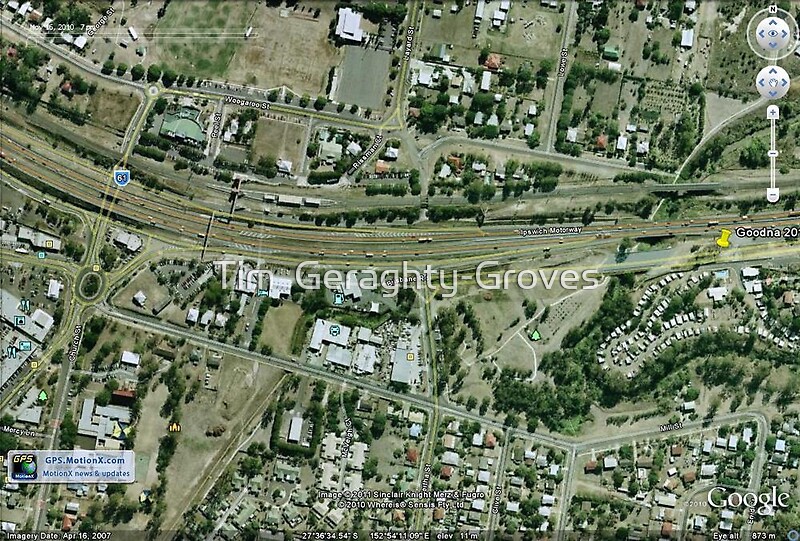 "Goodna, Qld 2011 floods Google Earth Map" by Tim Geraghty-Groves ...