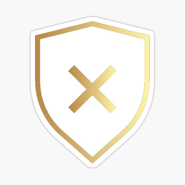 "X Shield Logo" Sticker by Falconpunch82 | Redbubble