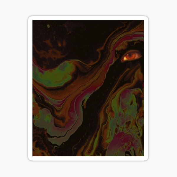 "Trippy Eye" Sticker for Sale by emmekacala | Redbubble
