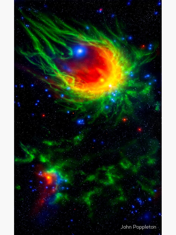 "Black Light Space Painting "SB-02"" Sticker for Sale by ...