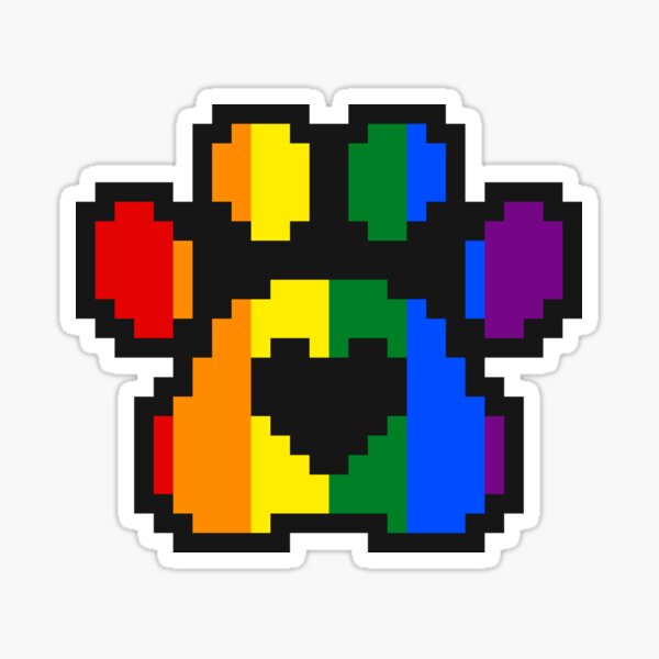 "LGBT Furry Pride Paw" Sticker for Sale by TyrusKurt | Redbubble