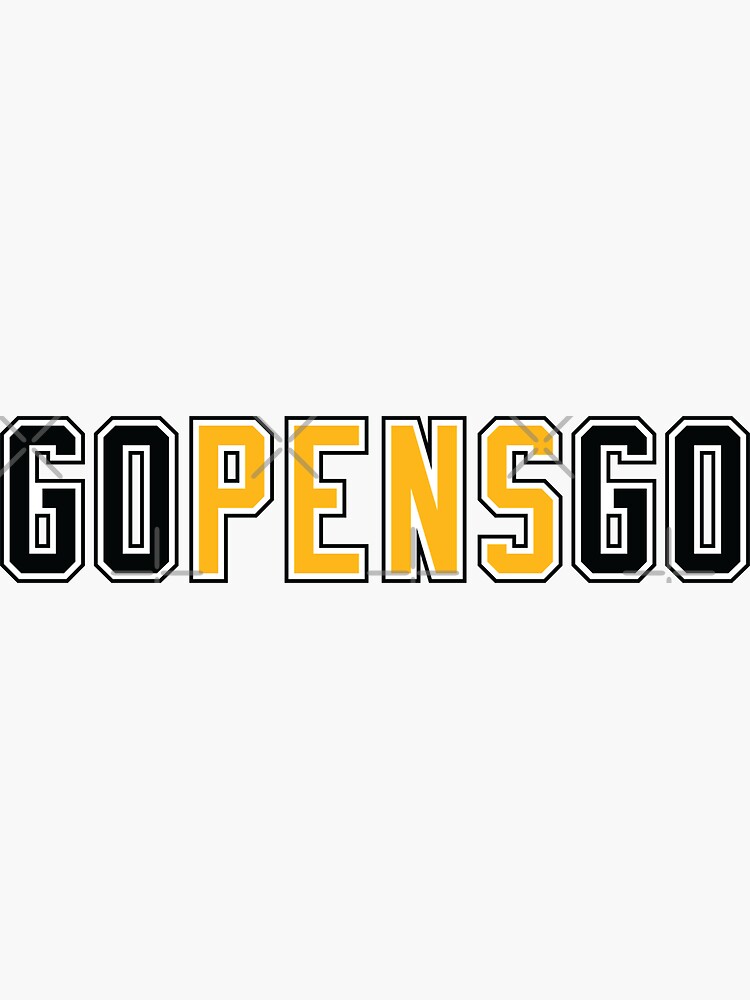 "go pens go" Sticker for Sale by msdvntr | Redbubble