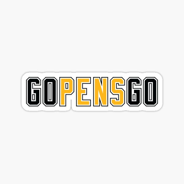 "go pens go" Sticker for Sale by msdvntr | Redbubble