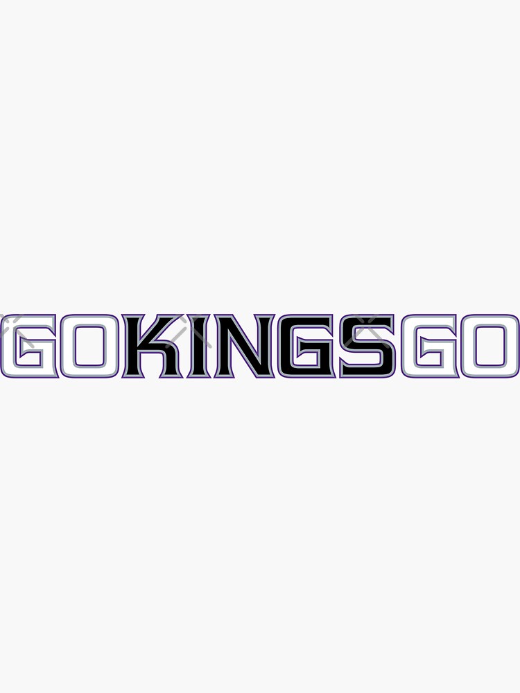"go kings go" Sticker for Sale by msdvntr | Redbubble
