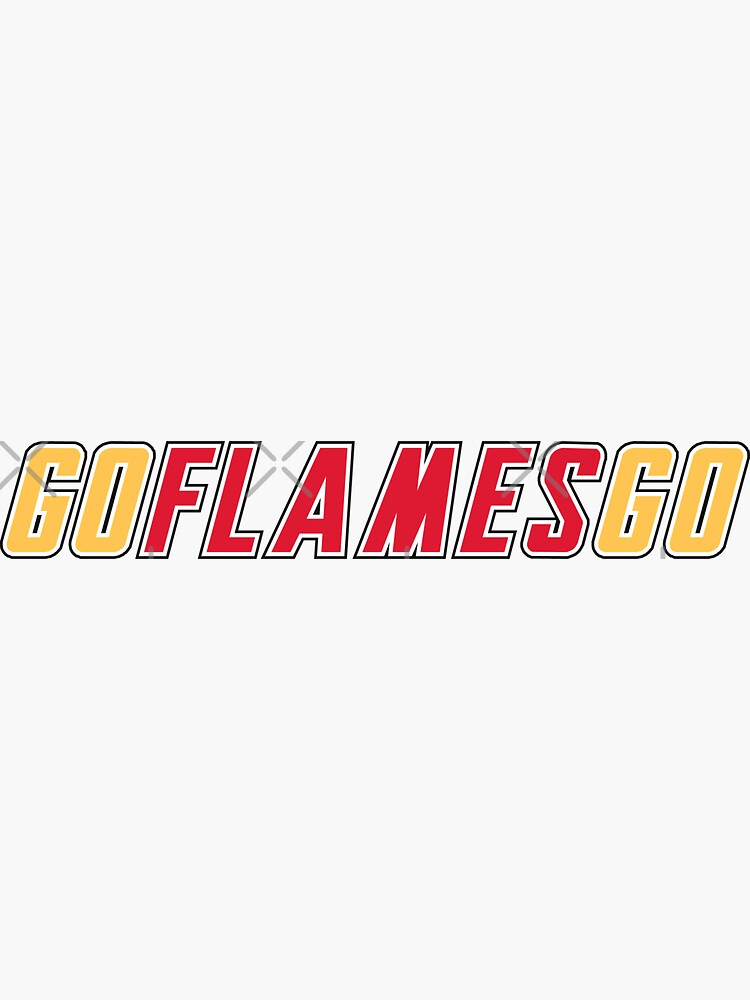 "go flames go" Sticker for Sale by msdvntr | Redbubble