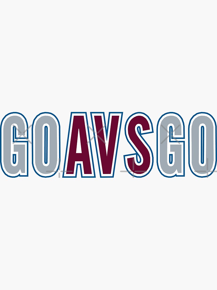 "Go Avs Sticker" Sticker for Sale by msdvntr | Redbubble