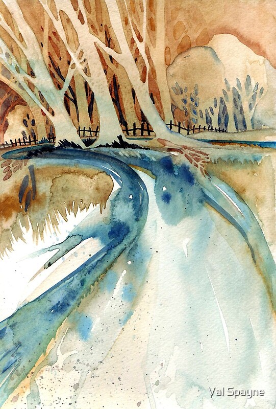 "Blue Pathway" by Val Spayne | Redbubble