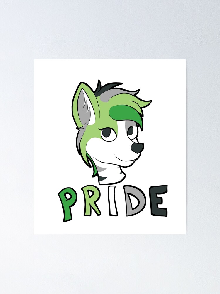 "Aro Pride - Furry Mascot " Poster for Sale by Aleina928 | Redbubble