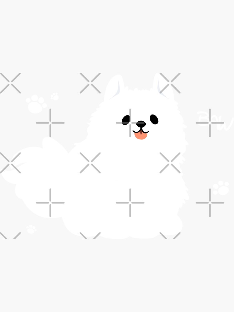 "Cute Chibi Samoyed Dog" Sticker for Sale by RexiDoodle | Redbubble