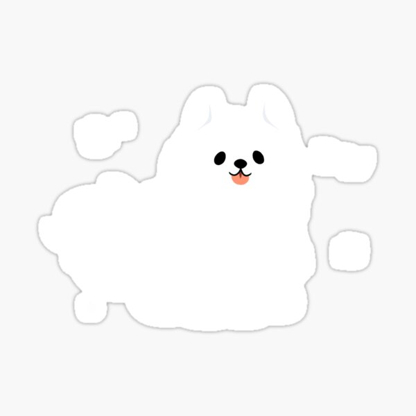 "Cute Chibi Samoyed Dog" Sticker for Sale by RexiDoodle | Redbubble