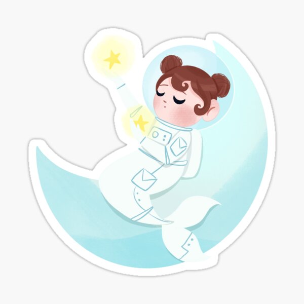 "Astronaut Mermaid" Sticker for Sale by lobomaravilha | Redbubble