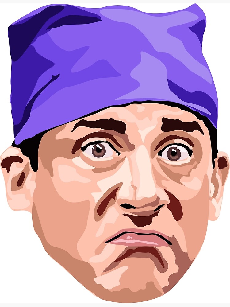 "Prison Mike from The Office " Art Print by emilyengeland | Redbubble