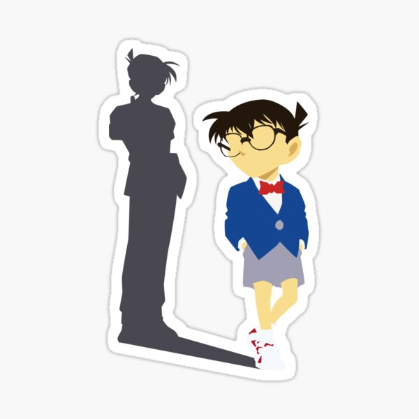 "Detective Conan Shadow of Shinichi Kudo" Sticker for Sale by ...
