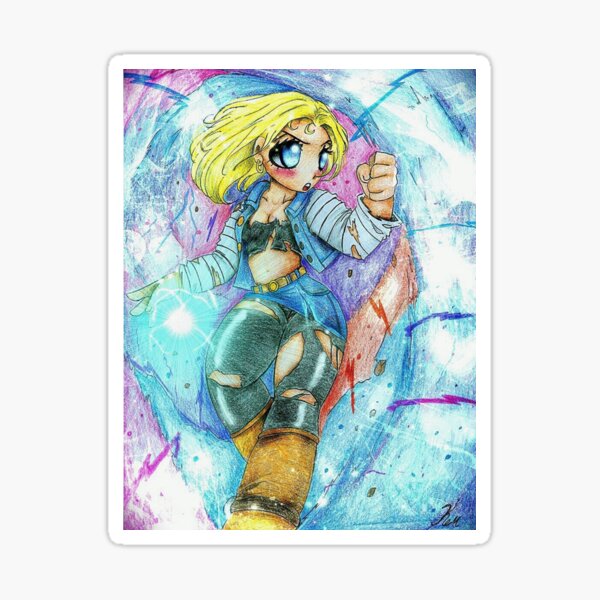 "Android 18" Sticker for Sale by Kenart510 | Redbubble