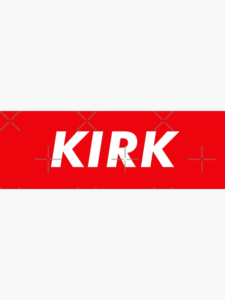 "Kirk Box Logo" Sticker for Sale by UrbanVisuals | Redbubble