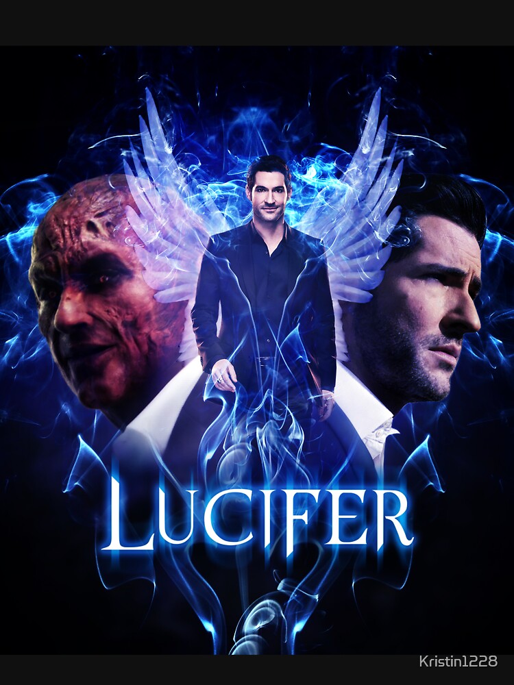 "Lucifer Morningstar - Devil vs Angel " T-shirt for Sale by Kristin1228 ...