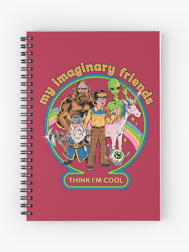 "My Imaginary Friends" Spiral Notebook for Sale by Steven Rhodes ...