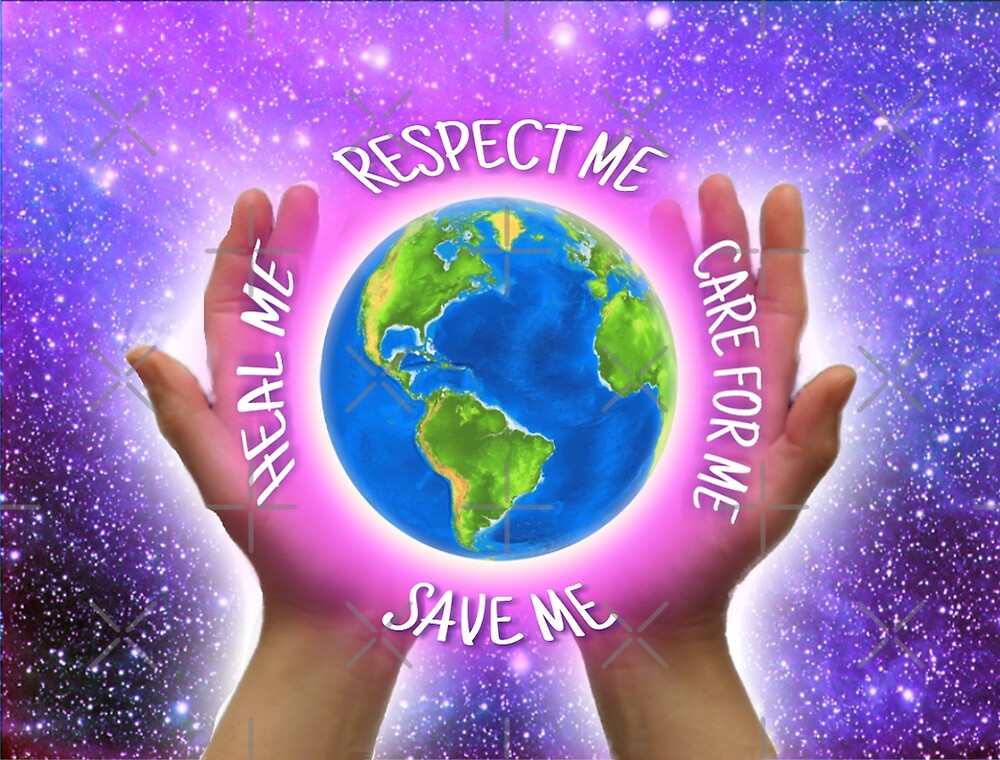 " Respect our planet world healing" by TJ-Allen | Redbubble