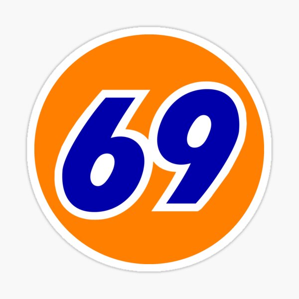 "69" Sticker for Sale by omfgtimmy | Redbubble