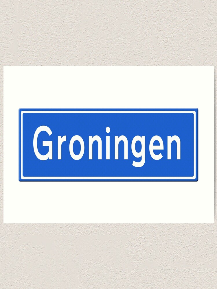 "Groningen stads verkeersbord" Art Print by stuwdamdorp | Redbubble
