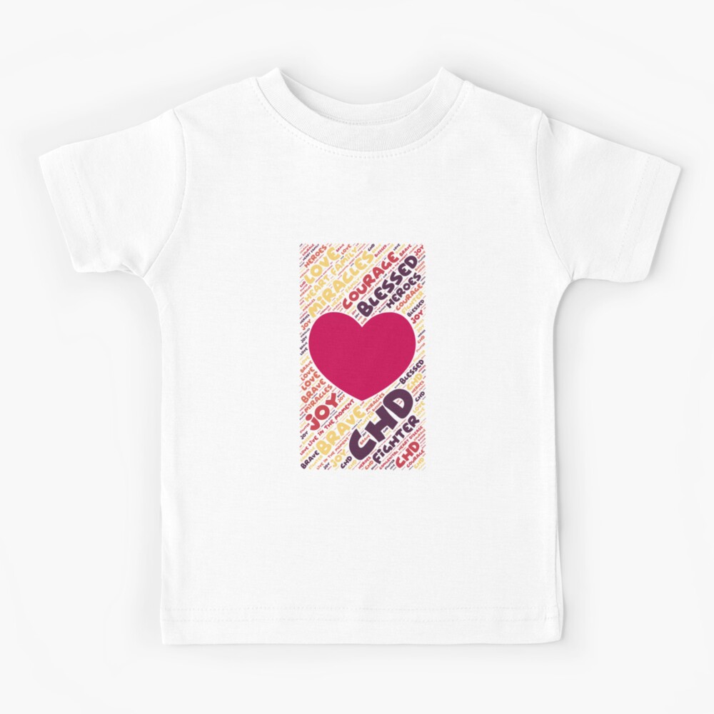 "CHD Congenital Heart Defects Warrior Tshirt" Kids T-Shirt for Sale by ...
