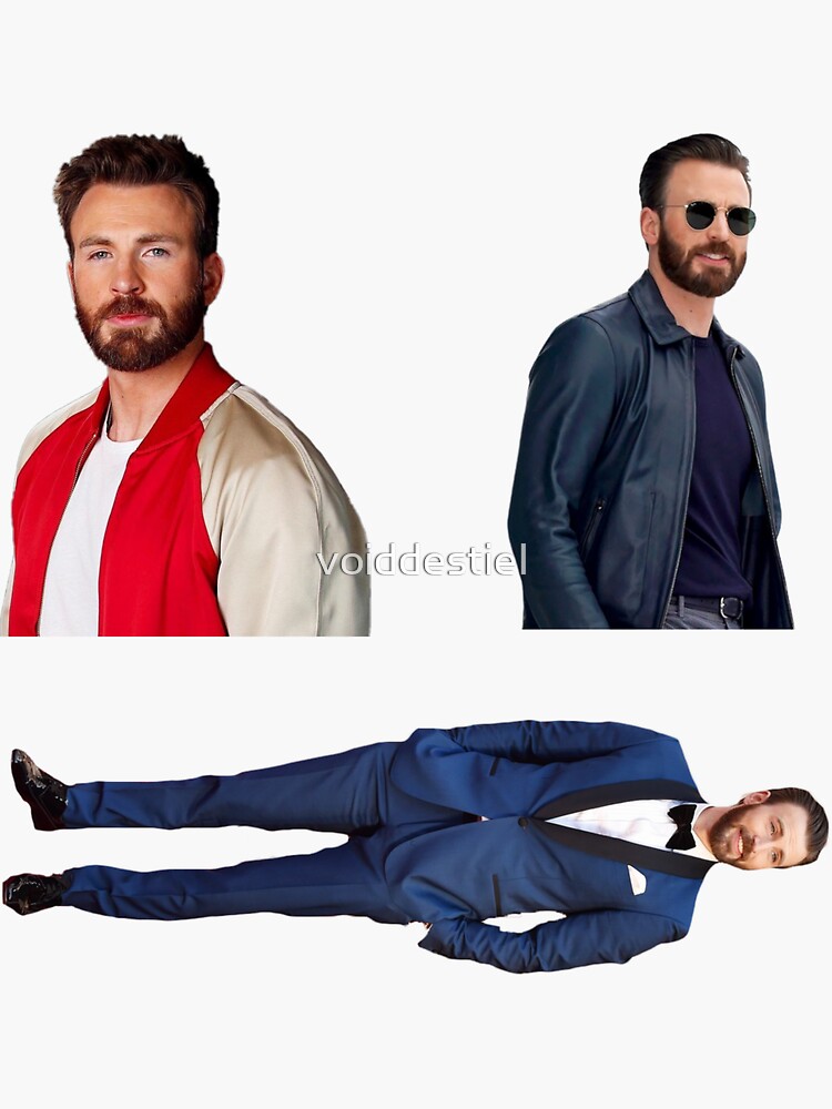 "Chris Evans sticker pack" Sticker for Sale by voiddestiel | Redbubble