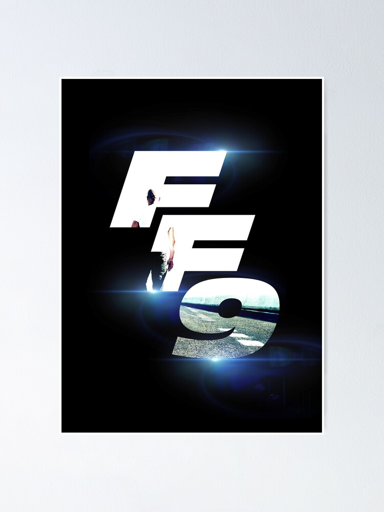 "T-shirt Cool Design Fast & Furious 9 Logo FF9" Poster by Batarland ...