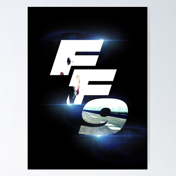 "T-shirt Cool Design Fast & Furious 9 Logo FF9" Poster by Batarland ...