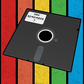 "Retro Computer Disk" Sticker by Drop23 | Redbubble