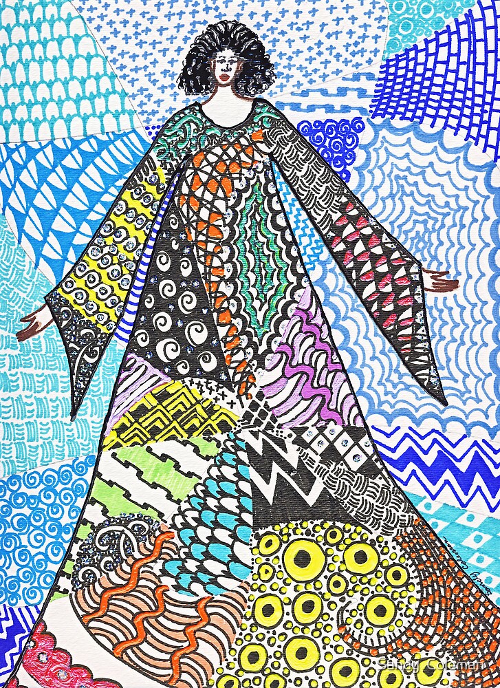 "Zentangle Lady" by Sandy Coleman | Redbubble