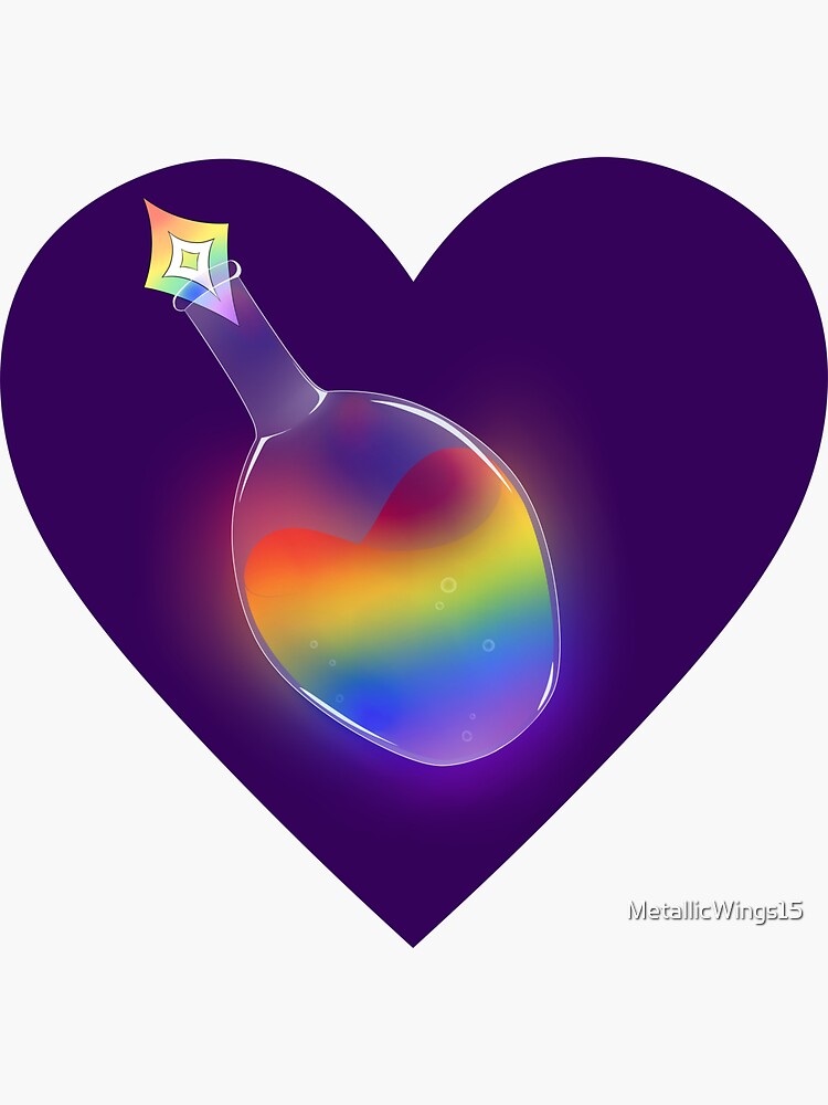 Gay Pride Potion Sticker For Sale By Metallicwings15 Redbubble