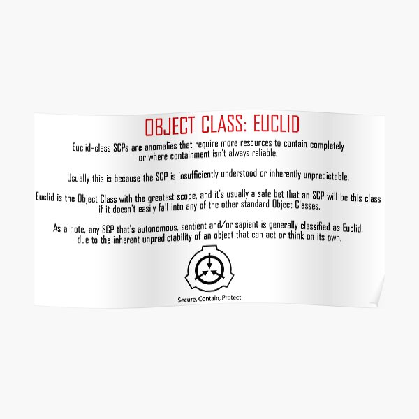 Scp Posters | Redbubble
