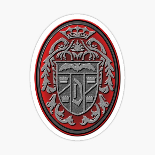 "DRACULA CREST" Sticker by WOOFANG | Redbubble