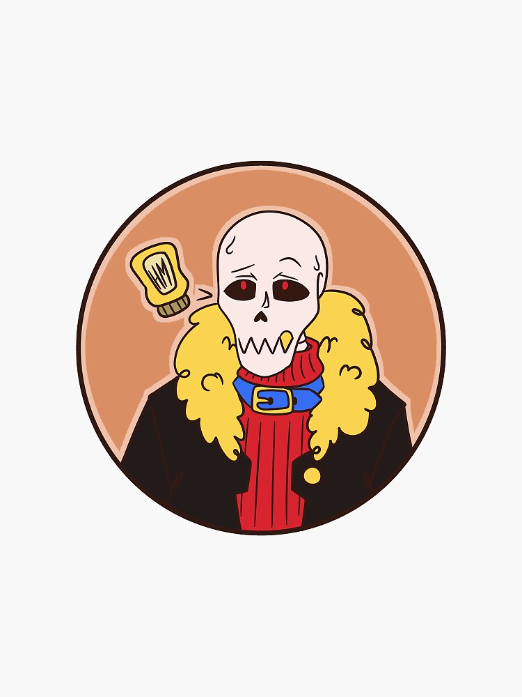 "Swapfell Red Papyrus Sticker" Sticker for Sale by Inky-exe | Redbubble